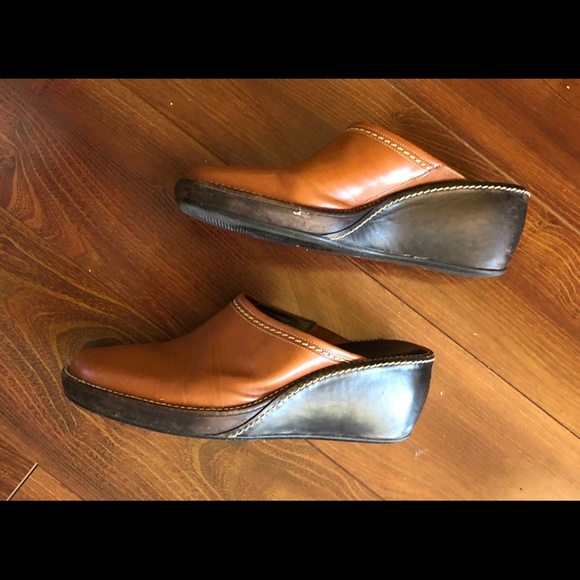 Cole Haan | Shoes | Cole Haan Cognac Mules | Poshmark
